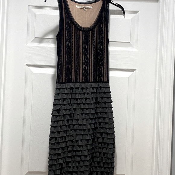 RACHEL Rachel Roy | Dresses | Rachel Rachel Roy Black Lace Top Gray ...